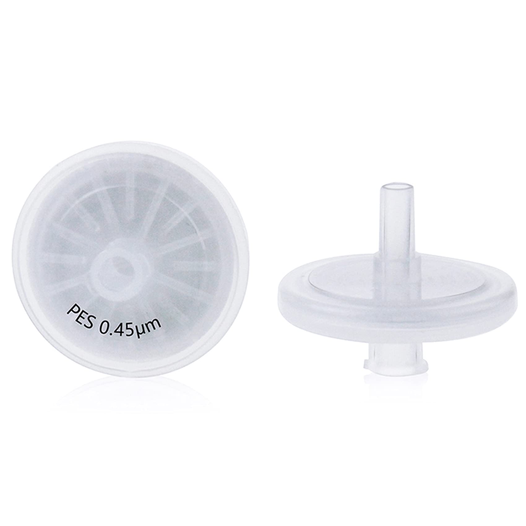 Welded Syringe Filters, PES Membrane 25 mm Diameter 0.45 um Pore Size Filtration Pack of 20 by Labfil