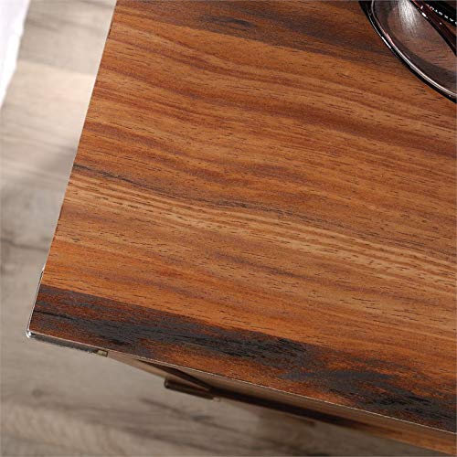 Sauder Vista Key 1-Drawer Wood Night Stand in Blaze Acacia