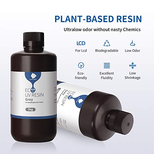 ANYCUBIC Photon Mono X2 and Plant-Based Resin (Grey, 1KG), Resin Printer Bundle