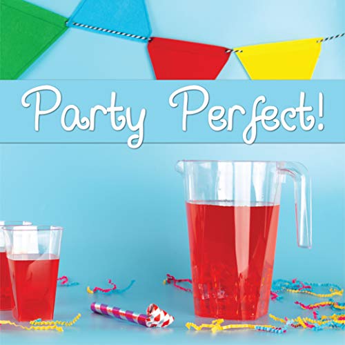 Plasticpro Clear Plastic Premium Water or Beverage Pitchers for Restuarants, Party's, or Schools 56 ounce Pack of 5