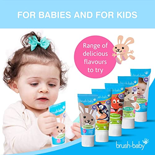 Brush-Baby Baby & Toddler Toothpaste (0-3Yrs) β Gentle Apple Mint Flavour (50ml)