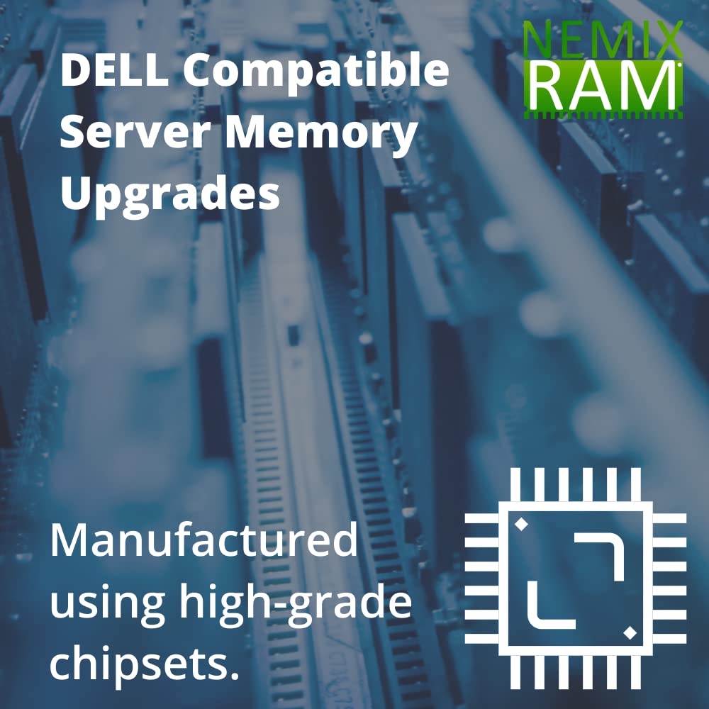 NEMIX RAM 16GB (1X16GB) DDR4 3200MHZ PC4-25600 2Rx8 1.2V CL22 288-PIN ECC RDIMM Compatible with Dell PowerEdge R6525 SNPM04W6C/16G AA783421 Registered Server Memory