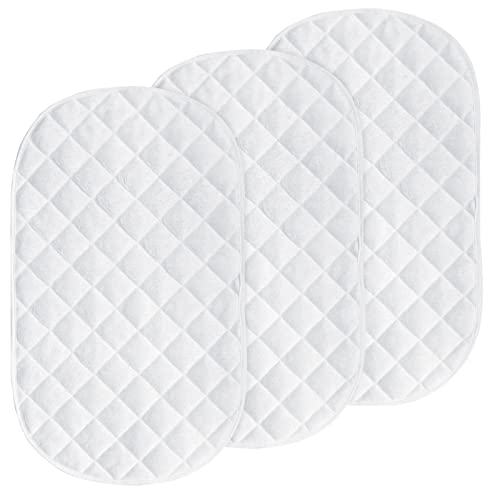Changing Pad Cover for Boys Girls 2 Pack, Lovely Print Soft Unisex Diaper Change Table Sheets and Changing Pad Liner Bassinet Liner Waterproof, Warm On Baby's Back Bamboo Terry Thick Cushion 3 Count