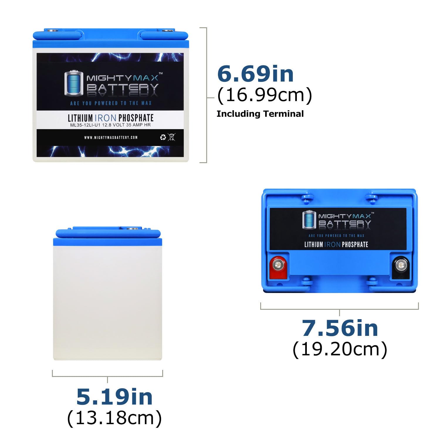 Mighty Max Battery 12V 35AH U1 Lithium Replacement Battery for Apollo 1500/1600 Swing Gate Operator