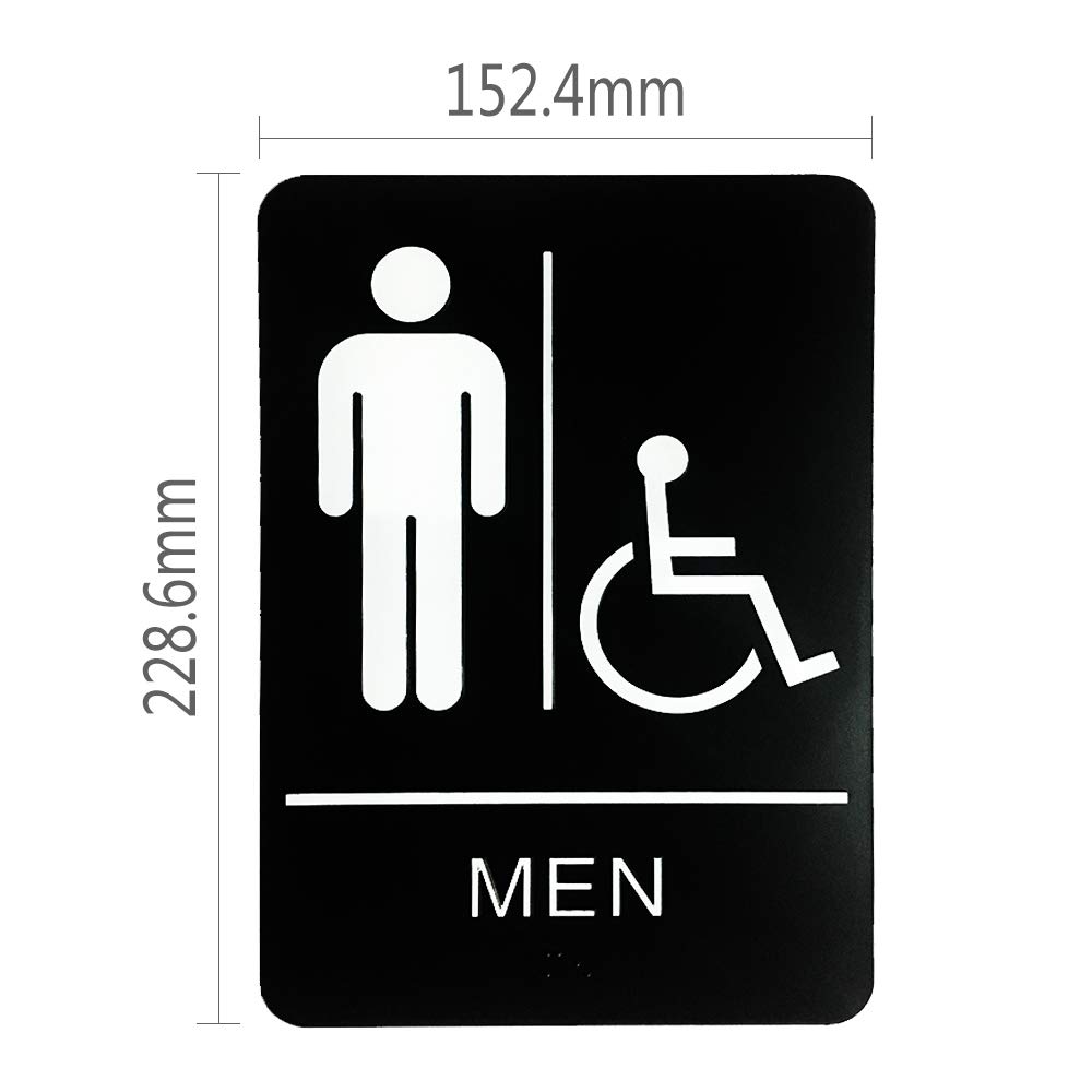 Focus Sign ADA Men Handicap Accessible with 3M TAPES