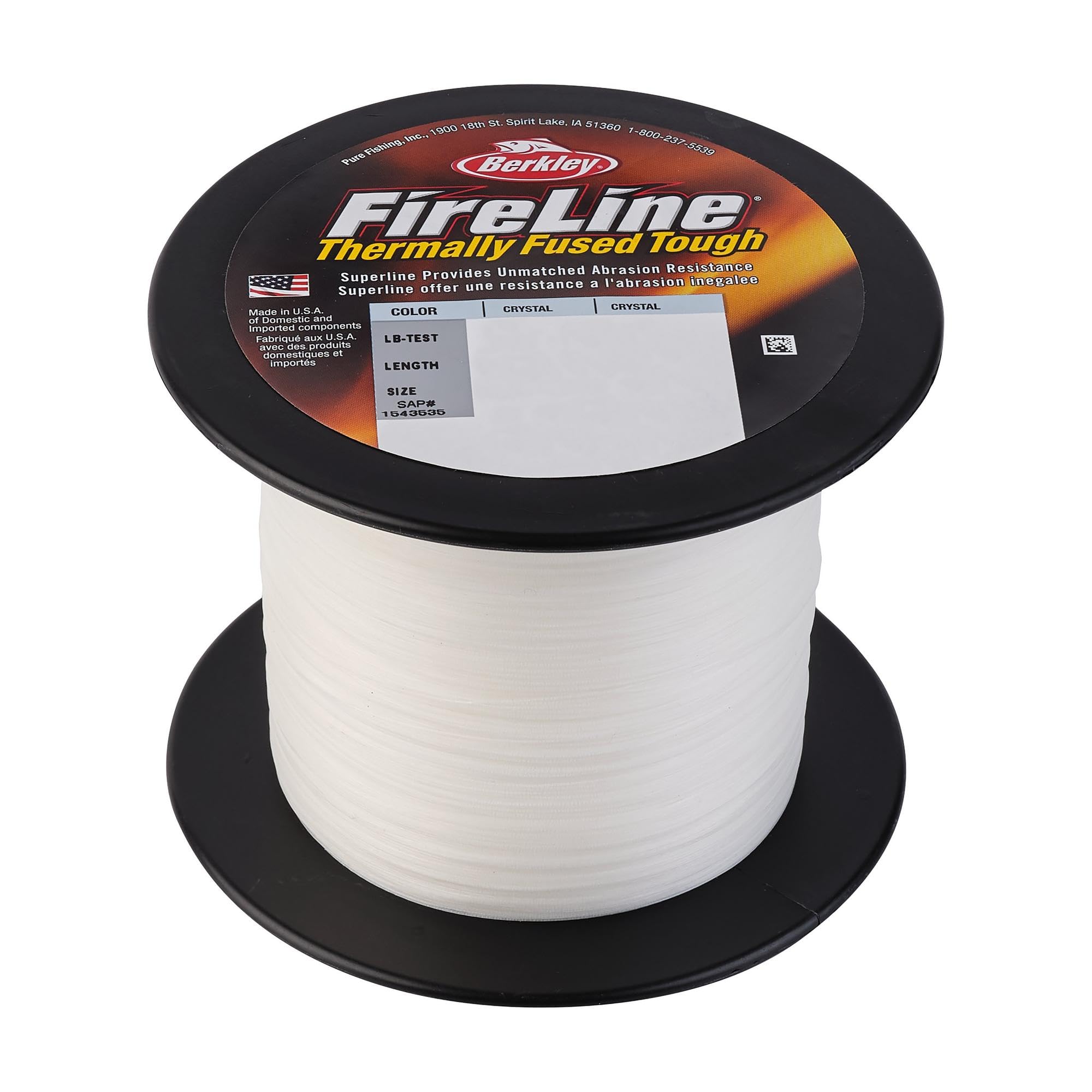 Berkley FireLine® Superline, Smoke, 6lb | 2.7kg, 1500yd | 1371m Fishing Line, Suitable for Freshwater Environments