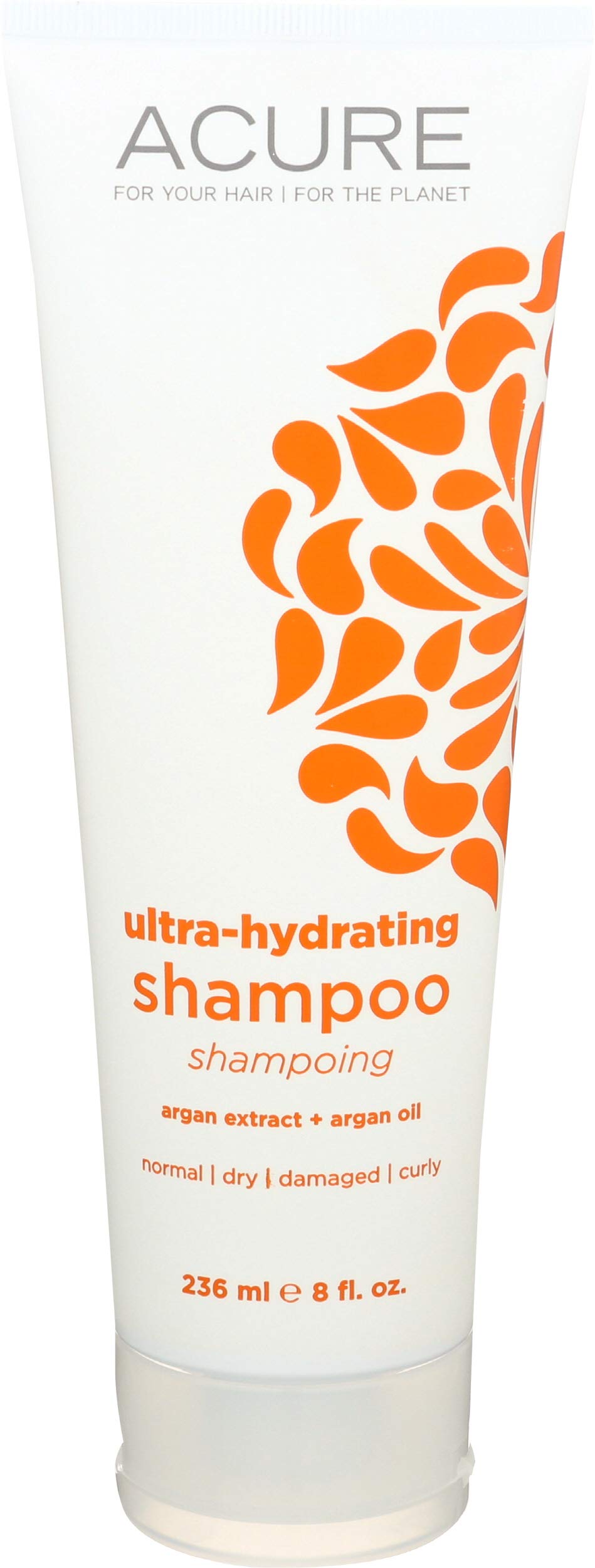Acure Organics Natural Shampoo - Ultra Hydrating with Argan, 8 ounces
