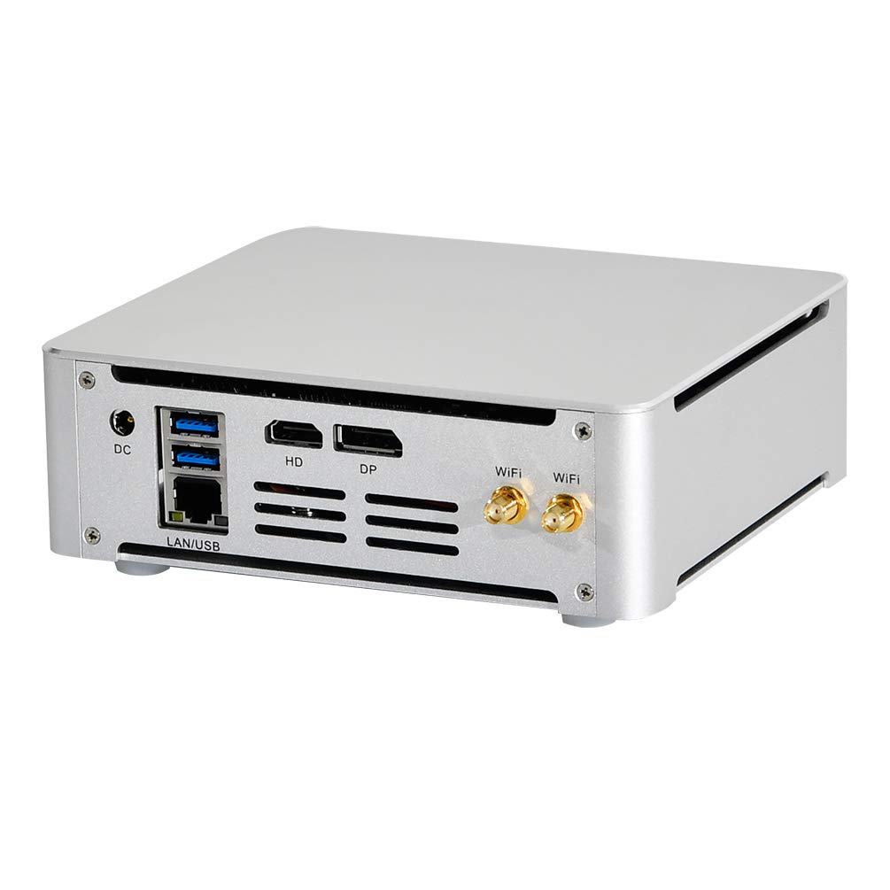 HUNSN 4K Mini PC, Desktop Computer, Server, 6 Cores I7 8750H, Windows 11 Pro or Linux Ubuntu, BM21, DP, HDMI, 6 x USB3.0, Type-C, LAN, Smart Fan, 64G RAM, 512G M.2 2280 NVME SSD
