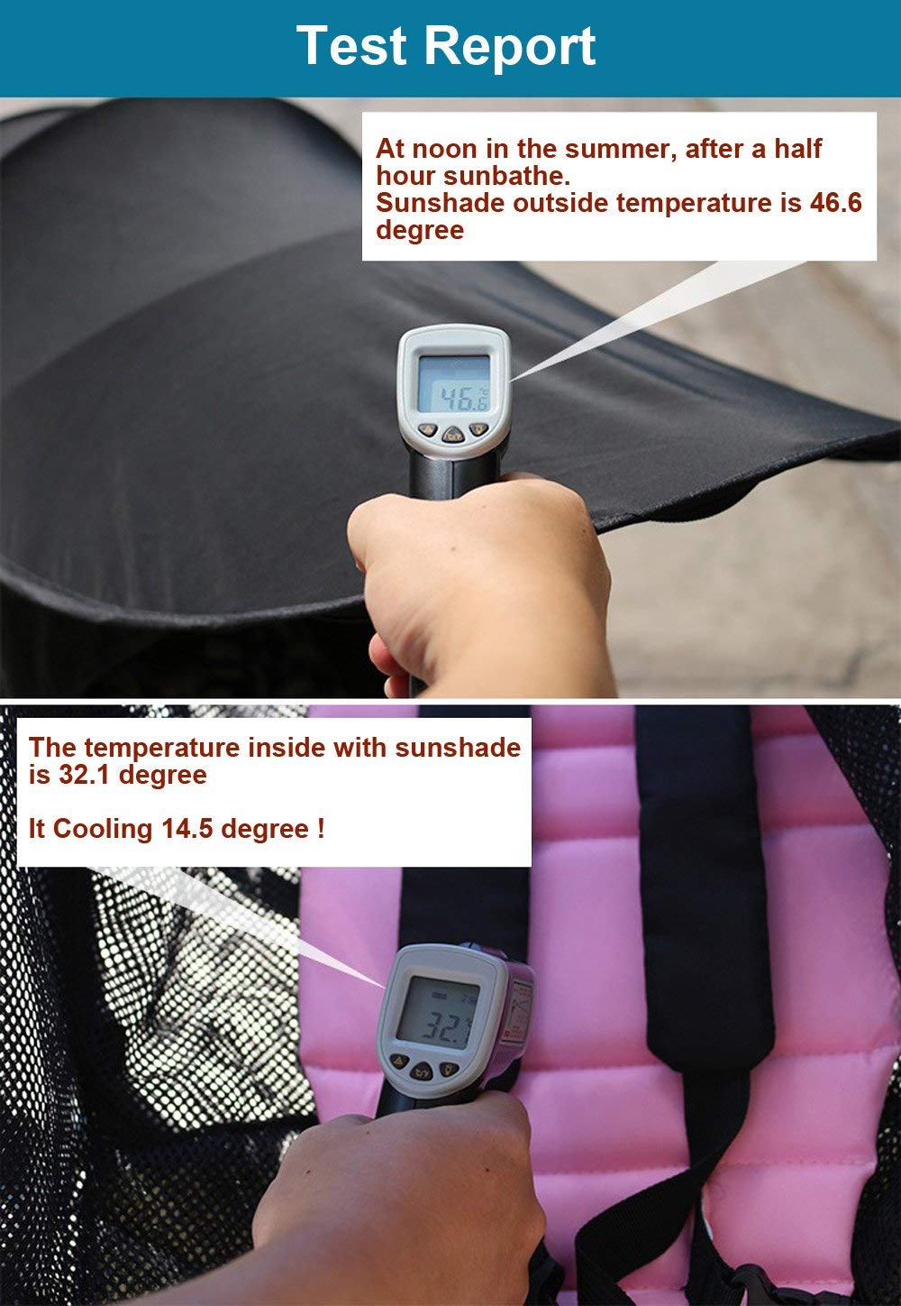 ROMIRUS Stroller Cover Sunshade Canopy Summer Rayshade Compatible for Babyzen YOYO/YOYO+/ YOYO2 Stroller