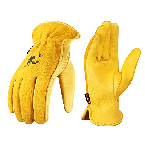 SKYDEER Full Super Soft Deerskin Leather Work Gloves (SD2212/L)