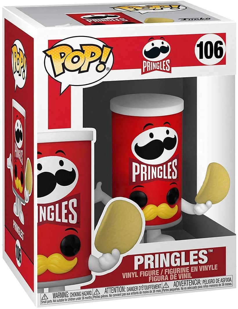 Ad Icons: Pringles - Pringles Can Funko Pop! Vinyl Figure (Bundled with Compatible Pop Box Protector Case), Multicolored, 3.75 inches