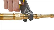 8" Bionic Grip Adjustable Wrench by LoggerHead Tools | 14 Wrenches in 1 | Serrated Jaws Grab Bolts & Pipes | Patented Design Multiplies Gripping Force | Great Gifts For Men, Dad, Gadgets For Men