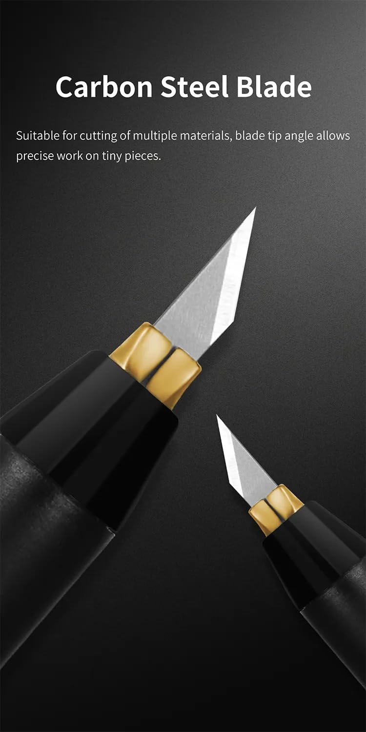 DSPIAE Hobby Knife Set - WITH 20 BLADES - Precision Hobby Knife 6.14 inch