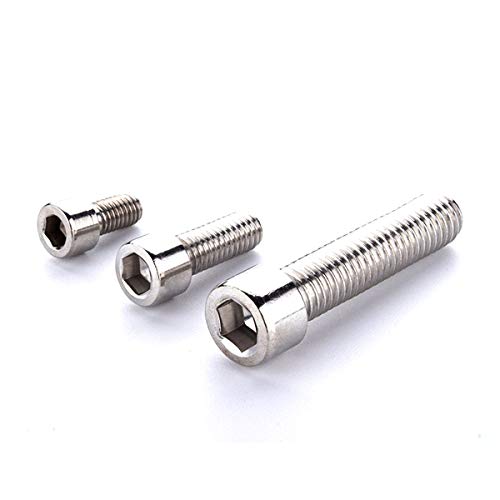 L-A 0.8mm Pitch M5x40mm Stainless Steel Hex Socket Head Cap Screws Bolts (25Pcs)