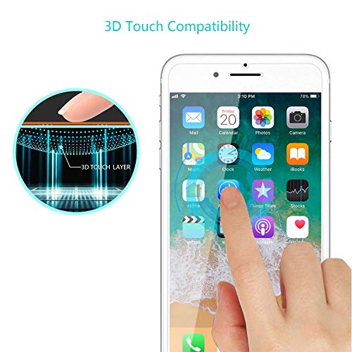 iPhone SE 2nd Generation Glass Screen Protector, eTECH Tempered Glass Screen Protector for Apple iPhone SE 2nd Generation 2020 Model β Bubble Free, Case Friendly, HD Clear (For SE 2nd Gen ONLY)