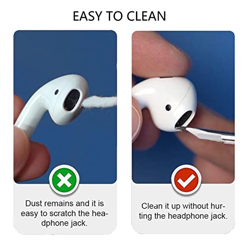 3 in 1 Multifunction Cleaner Kit with Soft Brush for Airpods Pro 1 2 Multi-Function Cleaner Kit Soft Brush for Bluetooth Earphones Case Cleaning Tools for Lego Huawei Samsung MI Earbuds (White)