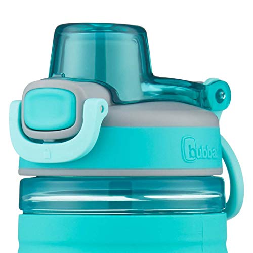 Bubba Flo Kids Water Bottle with Leak-Proof Lid, 16oz Dishwasher Safe Water Bottle for Kids, Impact and Stain-Resistant, Aqua Waters