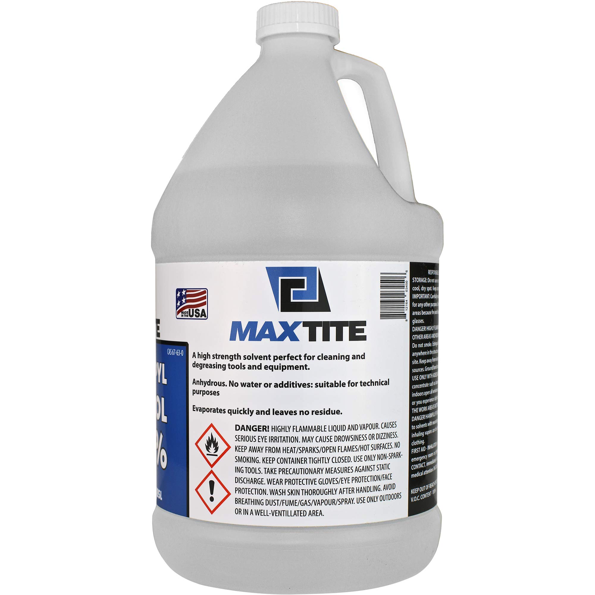 MaxTite Isopropyl Alcohol 99.9% (4 Pack, 1 Gallon) (4 Gal)