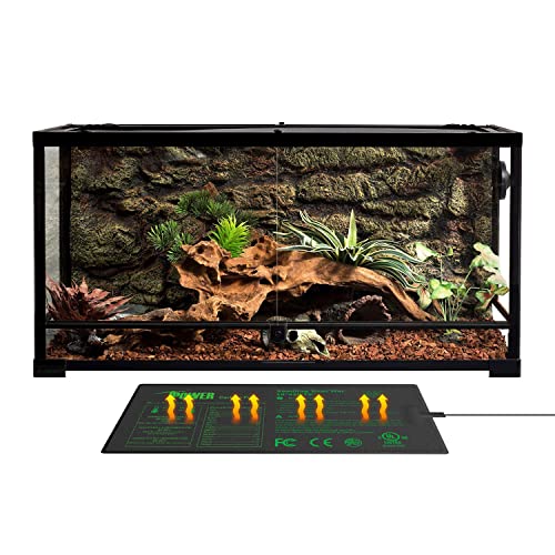 iPower 10" x 20.75" Seeding Heat Mat Upgraded Carbon Film Indoor Warm Hydroponic Plant Germination Starting Pad Durable Waterproof, Black