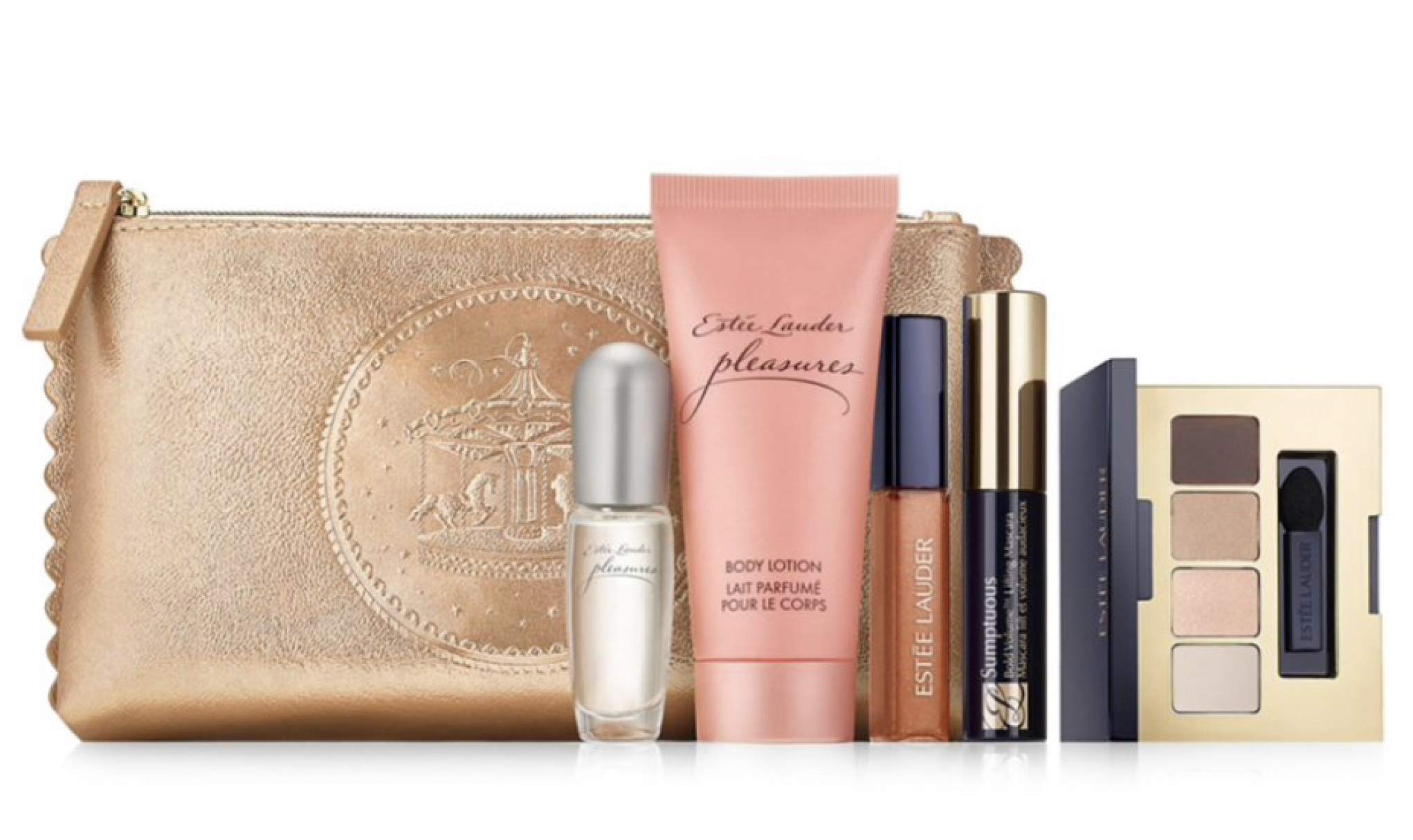 Estee Lauder 6 pc Pleasures Eau de Parfum Purse Spray Travel Set