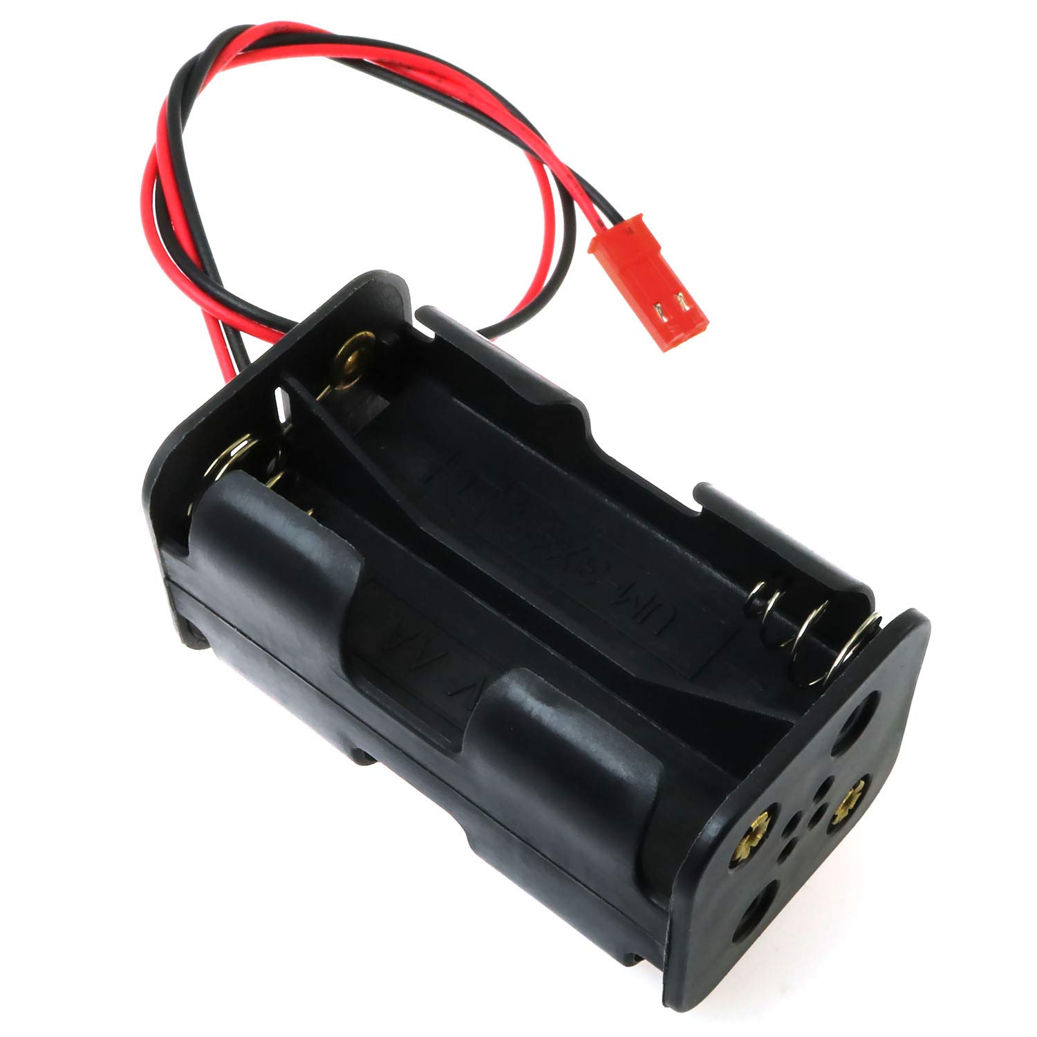 E-outstanding Battery Holder 2PCS 4 Cell AA Battery Case Box Container with JST Plug