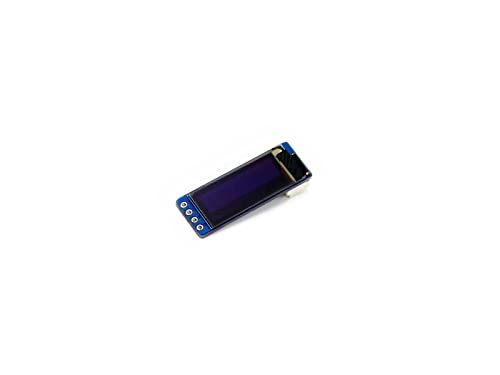 Waveshare 0.91inch OLED Display Module 128x32 Pixels with Embedded Controller Communicating via I2C Compatible with Raspberry Pi/Jetson Nano/STM32