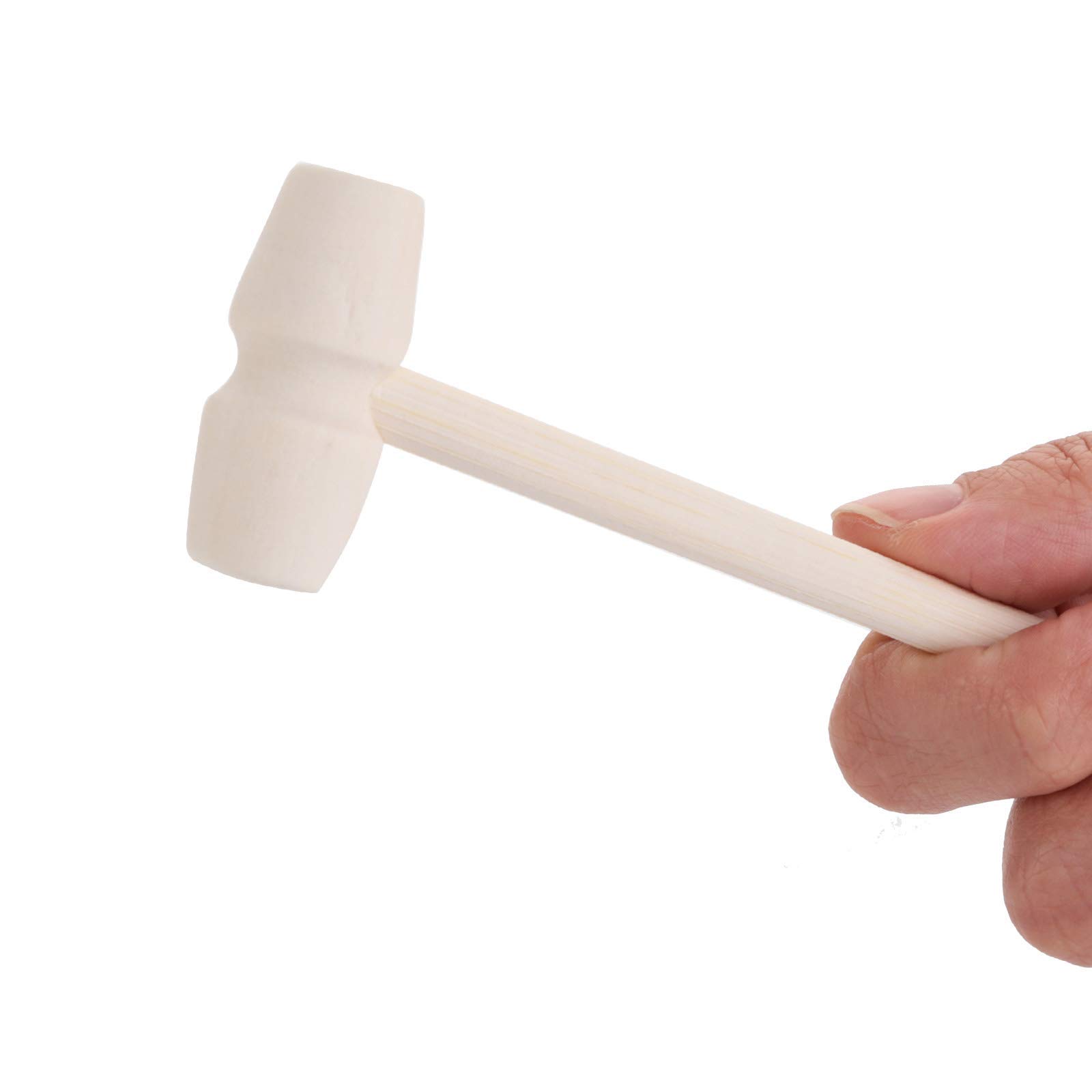 WUWEOT 60 Pack Mini Wooden Hammer Mallet, 5.6" Pounding Toy Educational Tool for Kids Boys Girls, Ideal for Cracking Seafood and Chocolate