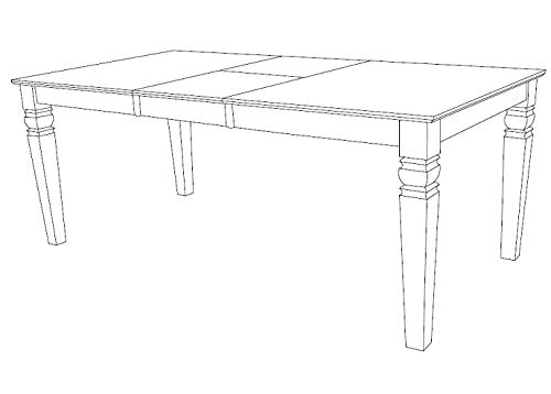 EAST WEST FURNITURE 9Pc Dining Set Includes a Rectangle Dining Table with Butterfly Leaf and Eight Parson Chairs with Baby Blue Fabric, Linen White Finish