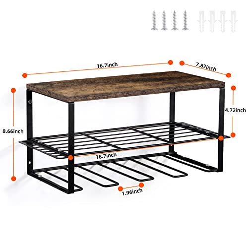 LING RUI 2 Pack Power Tool Organizer, Garage Organization and Storage, Drill Holder Wall Mount, Utility Rack for Cordless Drill, Gifts for Husband Men Dad Father Him