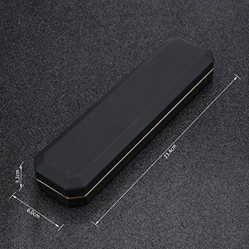 LED Jewelry Gift Box Case Elegant Velvet Necklace Pendant Box Bracelet Box with LED Light for Jewelry Display Proposal Engagement Wedding Valentine's Day Black Size:9.21"x2.36"x1.26"
