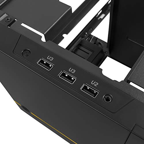 SilverStone Technology SUGO 14, SG14, Black, Mini-ITX Cube Chassis, Supports 3 Slot Full Length GPUs/ATX PSU / 240mm AIO, 4 Removable Panels, SST-SG14B