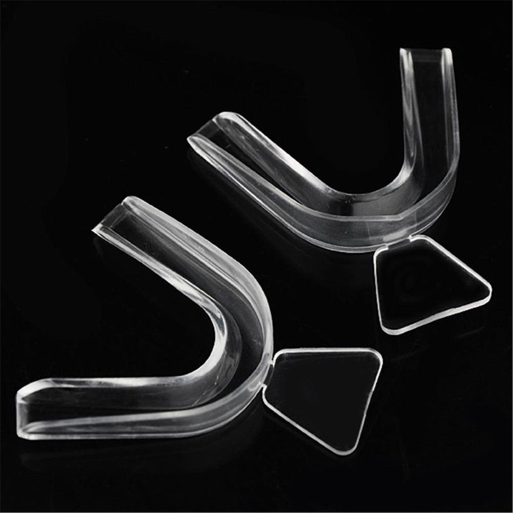 VECANCE 4PCS Transparent Silicone Thermoform Moldable Dental Mouth Guard, Whitening Teeth Trays Whitener Mouth Guard Care Oral Hygiene Bleaching Tooth Tool