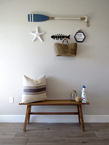 Wallcharmers Large Fish Bone Key, Leash, & Towel Holder | Nautical Home & Wall Decor