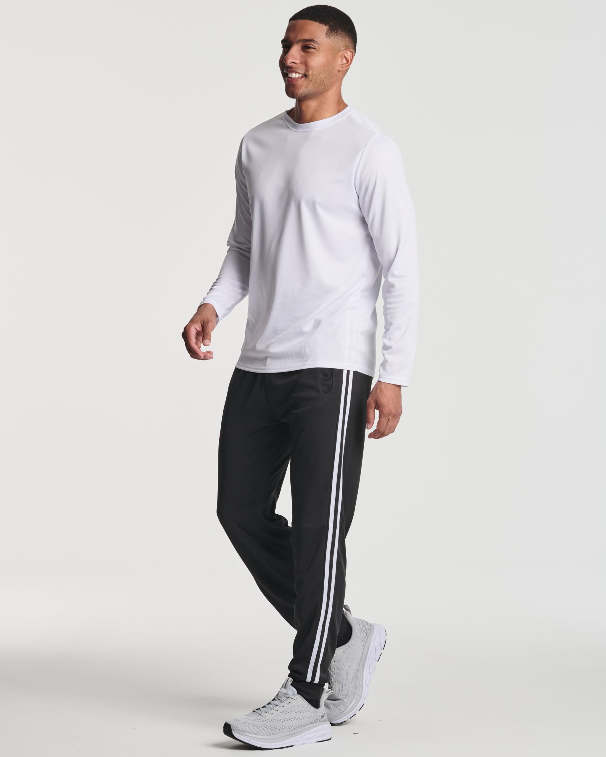 3 Pack Mens Joggers Tech Mesh Active Sports Athletic Training Soccer Track Gym Running Slim Fit Tiro Tapered Casual Jogger Terry Quick Dry Dri Fit Sweatpants Pockets Elastic Hiking Bottom- Set 5, L