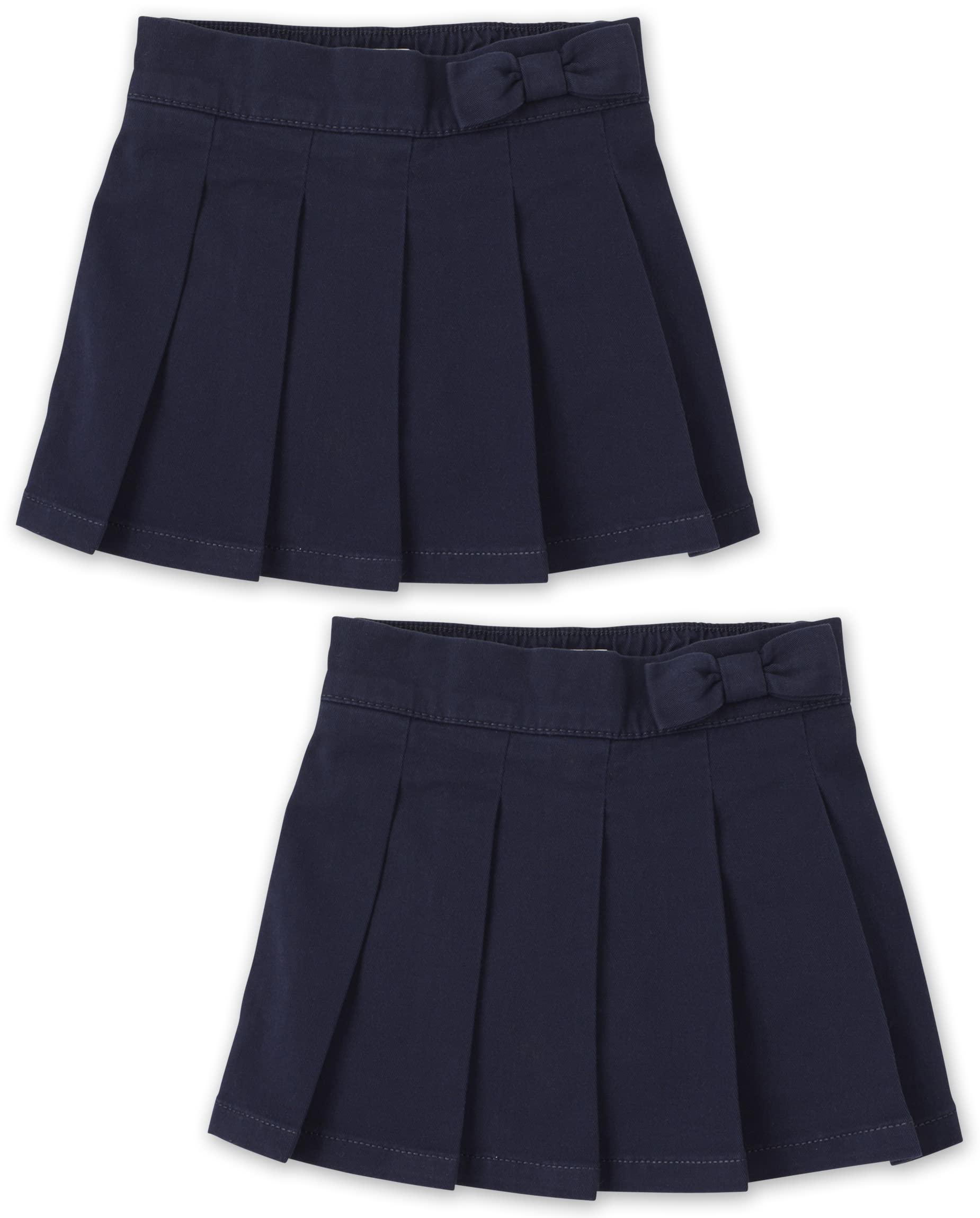 The Children's Place girls And Toddler Pleated Skort Shorts, Tidal 2 Pack, 5T US
