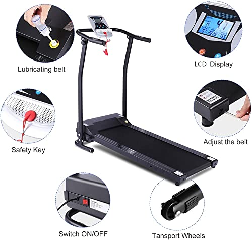 ANCHEER Treadmill Folding Treadmill for Home Electric Running Machine Installation-Free Walking Jogging Foldable Fitness Exercise Machine for Office & Gym Workout with 5β LED Display