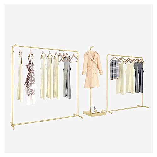 Iron Continental Clothes Rail,Strong Shelf Multifunctional Clothing Tidy Rail, Fashion/Golden / 120cm