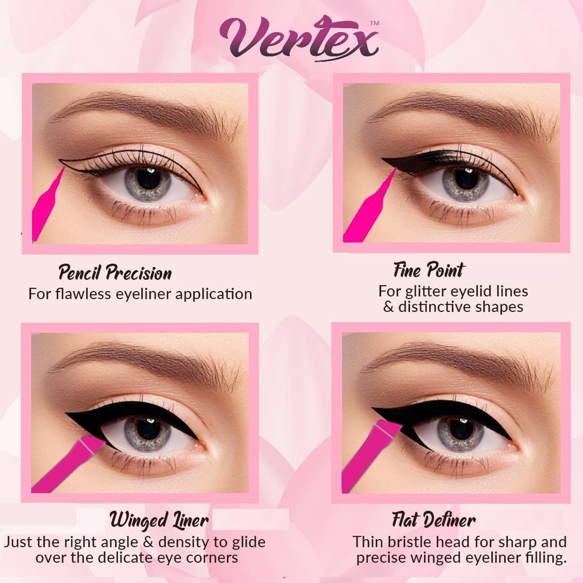 Eyebrow Pomade Tool For Stamping Hair Like Strokes With Brow Tint To Fill Brows For Angled Brow Brown Black | Razor Thin Edge Makeup Spatula For Cosmetic Pallette Liquid Concealer Foundation Eyeliner