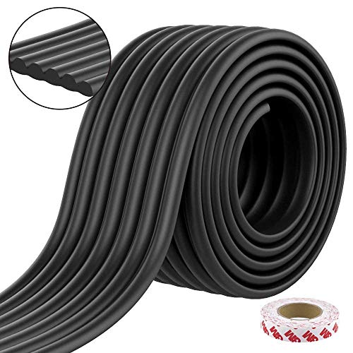 KOOLDOO Baby Proofing Edge Guards Padding, 12.5ft Extra Wide Edge Protectors with Adhesive 3M Tapes for Sharp Edge of Table, Desk(Black)