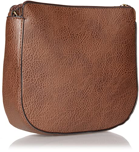 Bueno of California Elephant Grain Crossbody, Brown