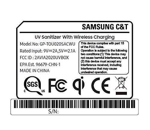Samsung Electronics Qi Wireless Charger and UV Sanitizer - US Version