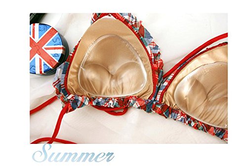 UPSTORE 1Pair Silicone Gel Triangle Shaped Bra Inserts Breast Chest Swimsuit Pads Enhancers Push-up Molding Pad A to D Cup for Bikini (Clear)