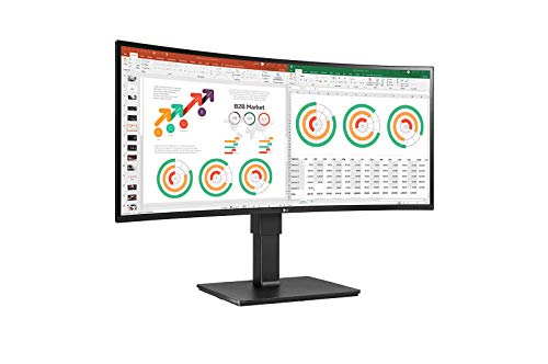 LG 34BN770-B 34" 21:9 QHD UltraWide HDR10 IPS Monitor, Built-In-Speakers, TAA Compliant, Black