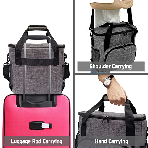 CHELVVG Coffee Maker Travel Carrying Bag Compatible with Keurig K-Mini or K-Mini Plus, Single Serve Coffee Brewer Waterproof Portable Storage Bag with Extra Pockets (Bag Only)