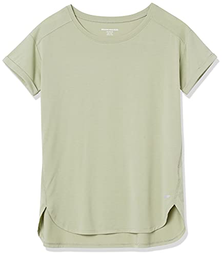 Amazon Essentials Women's Studio Relaxed-Fit Lightweight Crewneck T-Shirt (Available in Plus Size), Light Green, X-Large