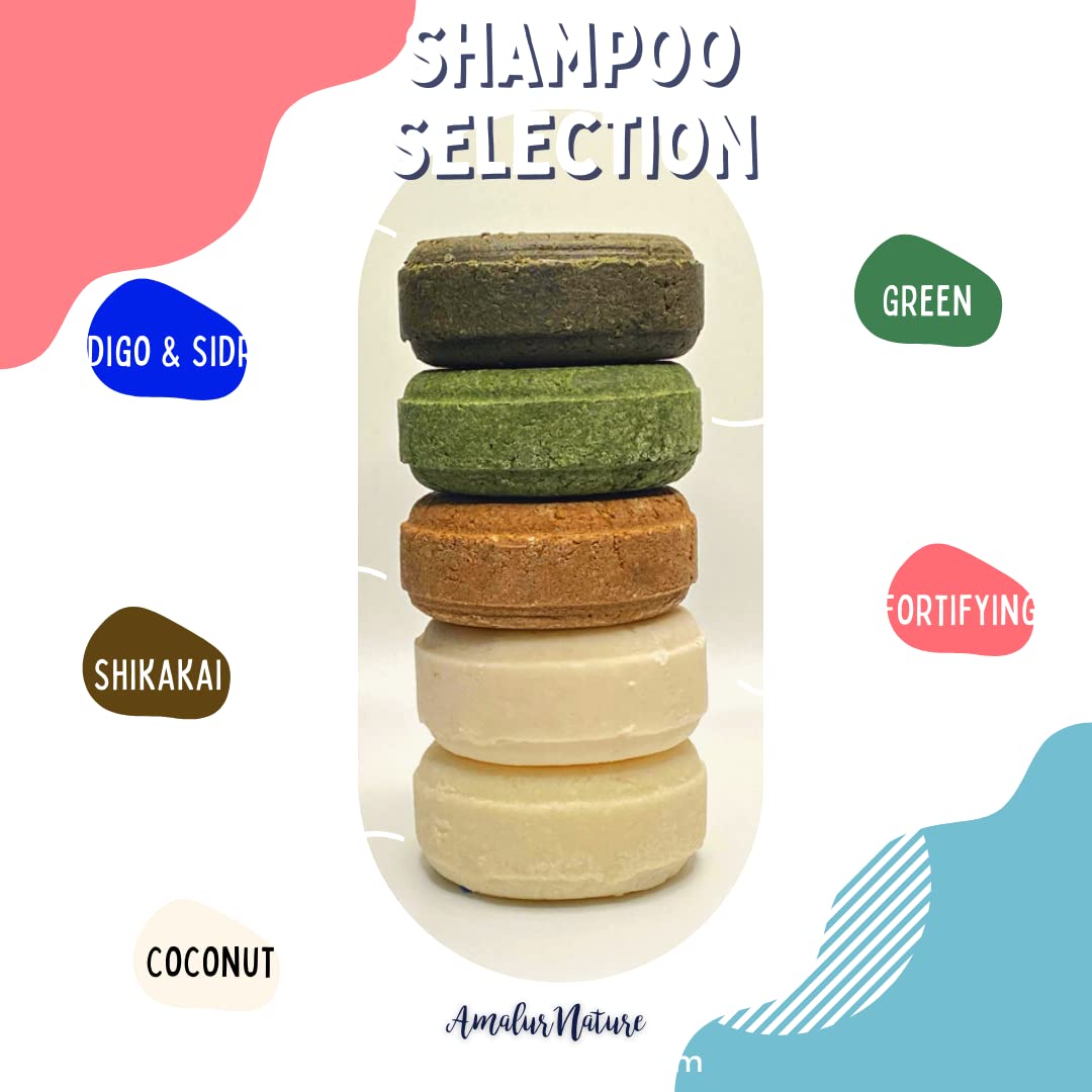 Shikakai Shampoo Bar small travel size 1.76oz, Organic, Vegan, All Natural, Sulfate Free