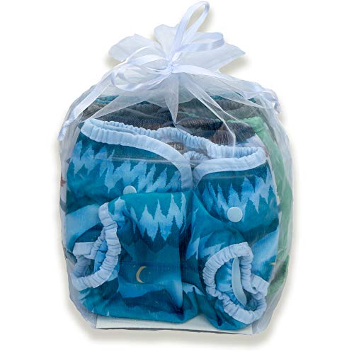 Thirsties Bundle of Adventure Cloth Diaper Collection Package, Snap Duo Wrap Cloth Diaper Cover, Bundle of Adventure Size 1