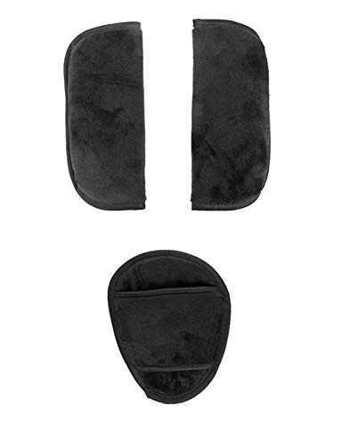 3 pc Cushion Shoulder Harness Pad Covers and Handlebar Covers Grips Slip On for CHICCO Baby Child Strollers and/or Car Seats Accessories Replacement Parts (3 pc Cushions Only)