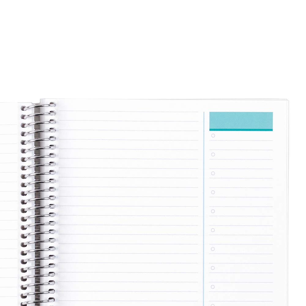 8.5" x 11" Spiral Bound Productivity Notebook - Blissful Garden. 160 Lined Page & to Do List Organizer Notebook. 80Lb Thick Mohawk Paper. Stickers Included by Erin Condren.