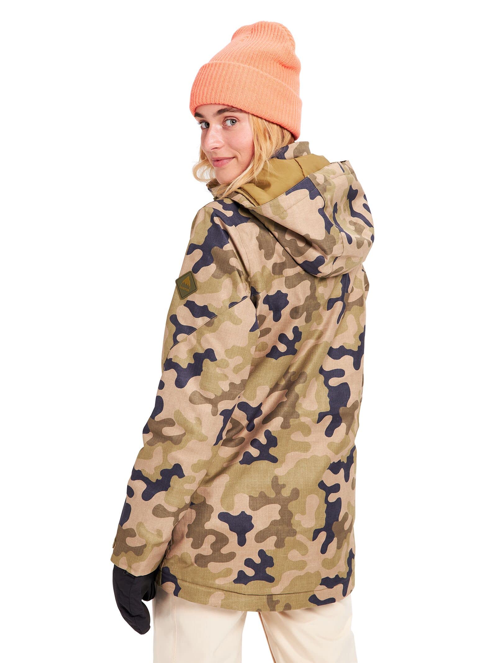 Burton Women's Standard Lelah Jacket, Martini Olive Terra Camo, Medium